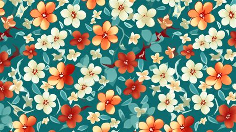 벡터의 사랑스러운 꽃 장식 질감 원활한 패턴 이캇 납결 염색법 모티브 바틱 배경 일러스트 및 사진 무료 다운로드 Pngtree