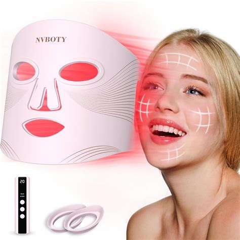Led Face Mask Light Therapy 4 Modes Portable Red Light Therapy For