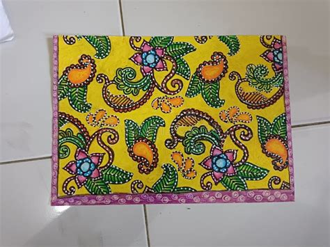 Batik Coloring Contest Stock Image Image Of Mural Tapestry 262878315