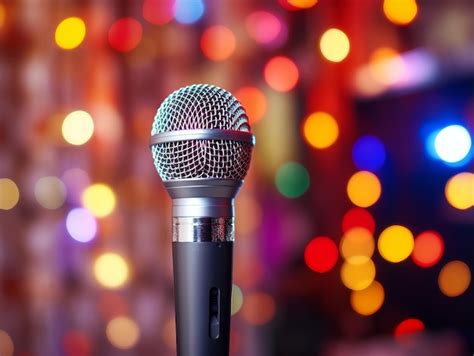 Premium Ai Image Stage Microphone