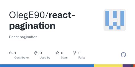 GitHub OlegE React Pagination React Pagination GitHub OlegE React Pagination React Pagination