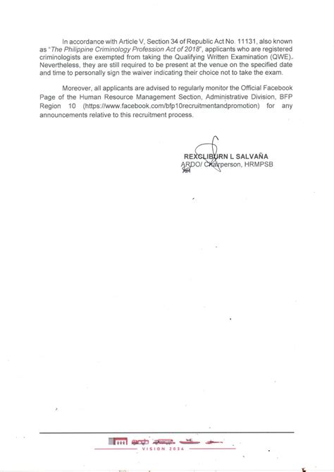 Bfp 10 Recruitment And Promotion Cagayan De Oro