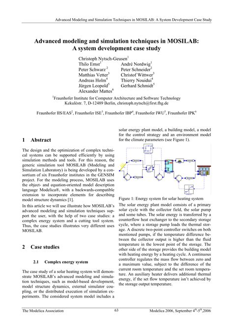 Pdf Advanced Modeling And Simulation Techniques In Mosilab A System