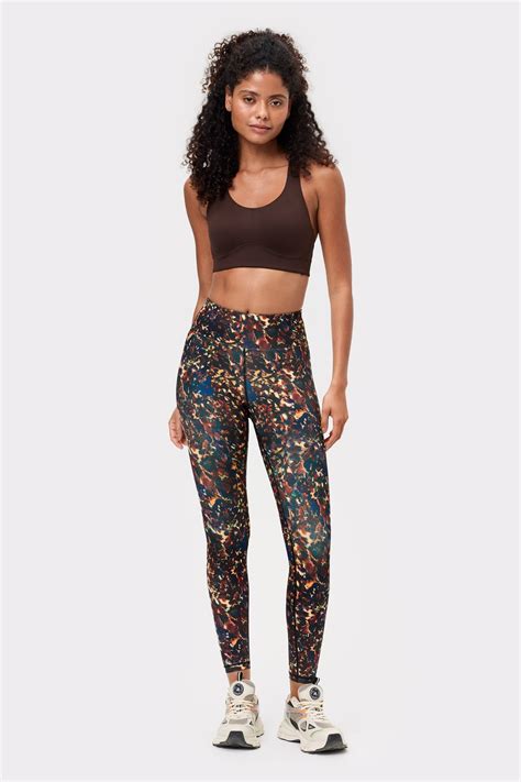 Explore Printed Legging Tortoise Shell I Hoge Taille I Stronger