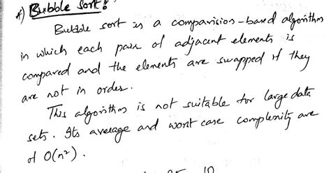 Design And Analysis Of Algorithms Bubble Sort