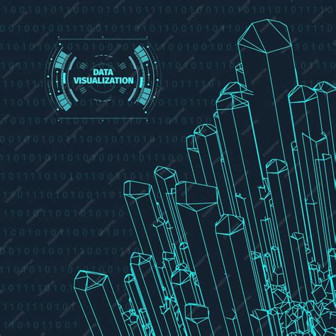 빅 데이터 시각화 배경 3d입니다빅 데이터 연결 배경입니다 사이버 기술 Ai 기술 유선 네트워크 미래형 와이어프레임 데이터 시각화 벡터 일러스트 레이 션 인공 지능