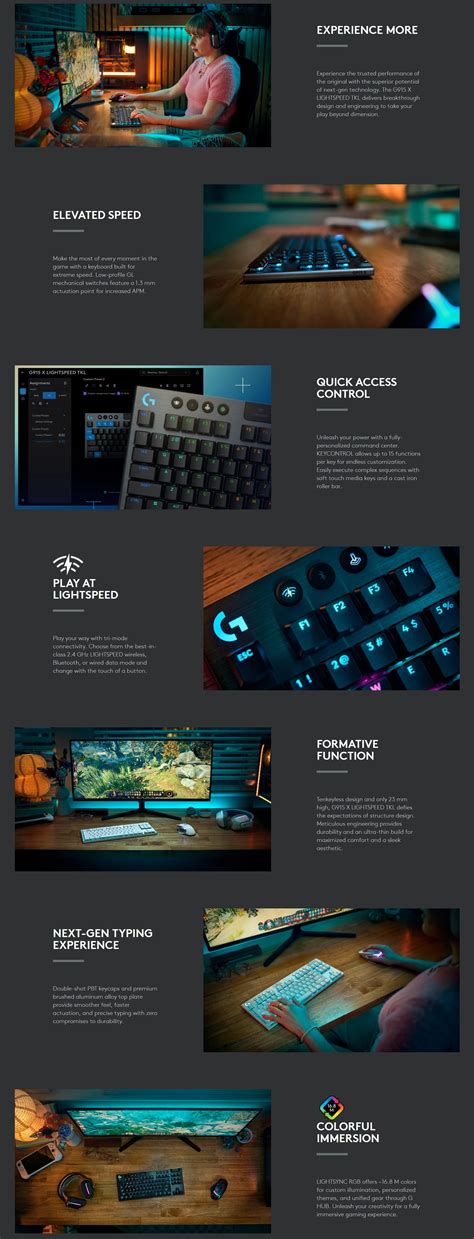 Logitech G915 X Lightspeed Tkl Gaming Keyboard Gamextremeph