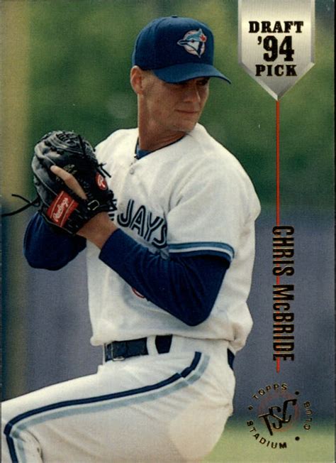 1994 Stadium Club Draft Picks 42 Chris Mcbride Xrc Xrc Rookie Nm Mt