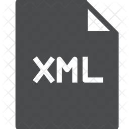 XML File Icon Download In Glyph Style