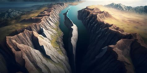 Premium Photo Tectonic Plate Shift And Tectonic Fault Concept Ai Generated