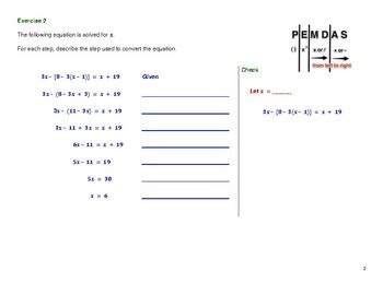 Module 1 Lesson 13 Solving Linear Equations Guided Notes By AlgebraMart