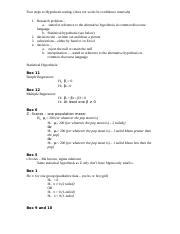 Steps To Hypothesis Testing Doc Four Steps To Hypothesis Testing Does Not Work For