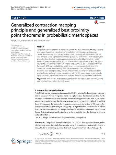 Pdf Generalized Contraction Mapping Principle And Generalized Best