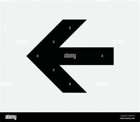 Left Arrow Icon Point Pointer Exit Path Entrance Navigation Direction