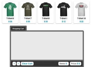 Excellent JQuery Drag And Drop Shopping Cart Tutorials And Plugins Designbeep