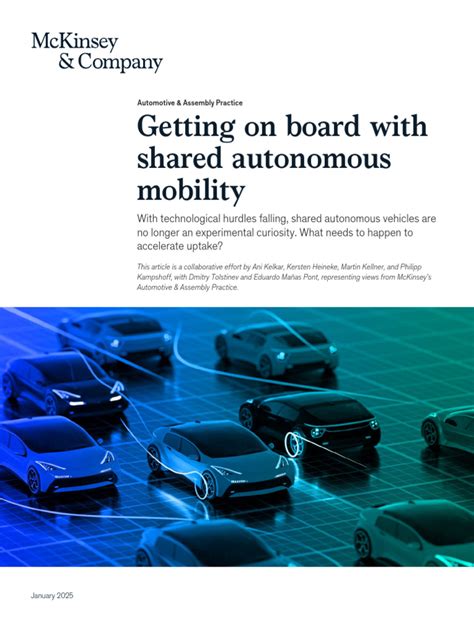 Getting On Board With Shared Autonomous Mobility Pdf Accessibility Sustainability