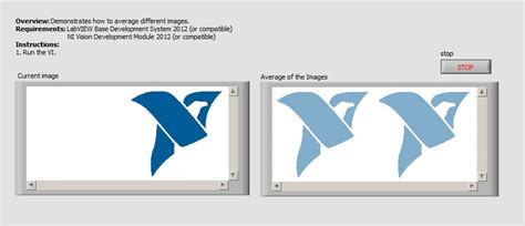 Color Image Averaging Using Labview Ni Community
