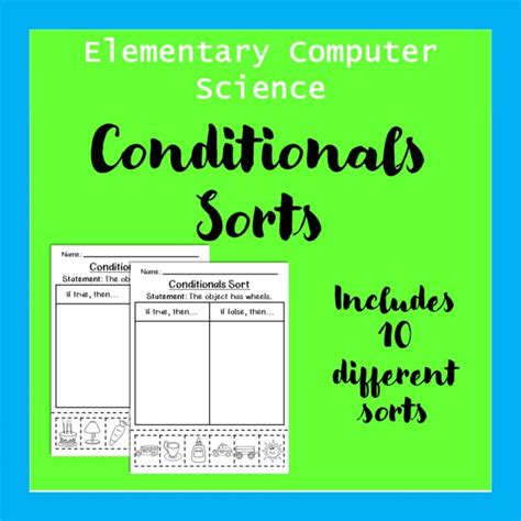 Conditional Statements Sorts Elementary Computer Science Concept