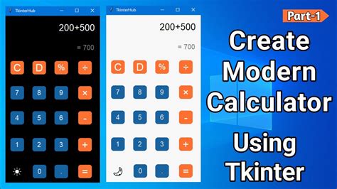 Tkinter Modern Calculator Python Gui Calculator Custom Tkinter