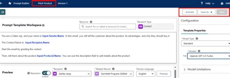 Build Sales Email Prompt Template In Salesforce Agentforce