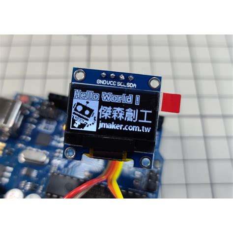 【傑森創工】0 96吋 oled 128x64 低耗電 高解析 可顯示點陣圖 arduino 送範例程式 大勝lcd 蝦皮購物