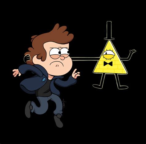 Dipper And Bill Cipher By Natuski On Deviantart