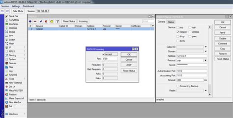 radius server is not responding mikrotik