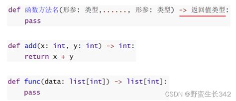 Python入门——类型注解 Python 类型注解 Csdn博客