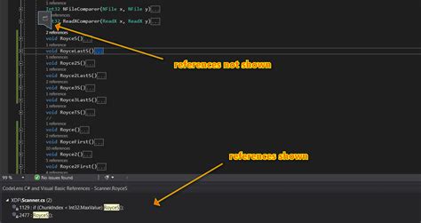 Codelens References Not Shown · Issue 39615 · Dotnetroslyn · Github