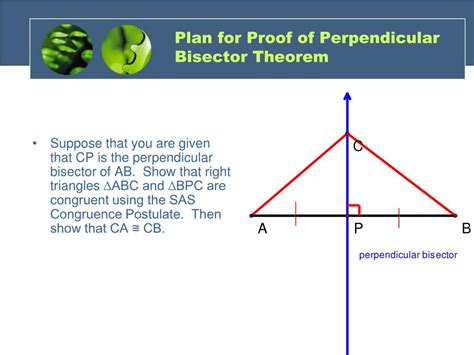 Ppt Perpendiculars And Bisectors Powerpoint Presentation Free