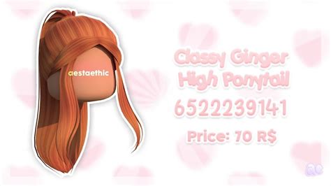 Roblox Codes Roblox Roblox House Decals Coding Clothes Red Hair Orange Hair Ginger Hair