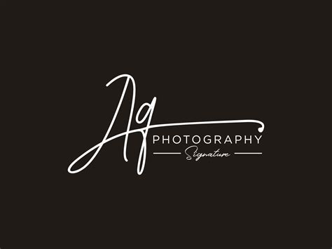 Letter AQ Signature Logo Template Vector Vector Art At Vecteezy