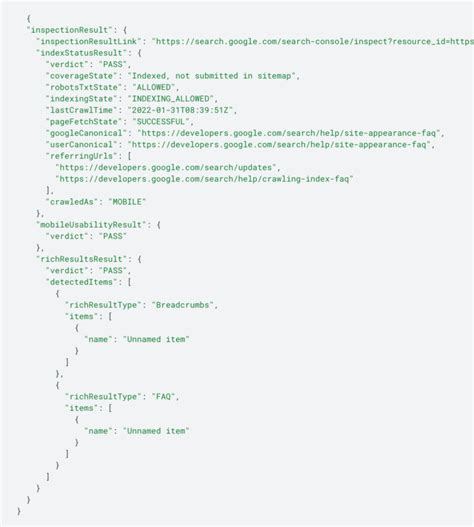 Google Releases Inspection Tool API