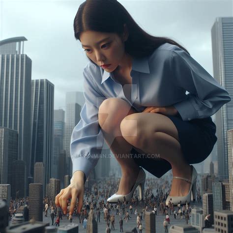 Giant Office Girl By Soinman On Deviantart