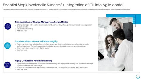 collaboration of itil agile service essential steps involved successful