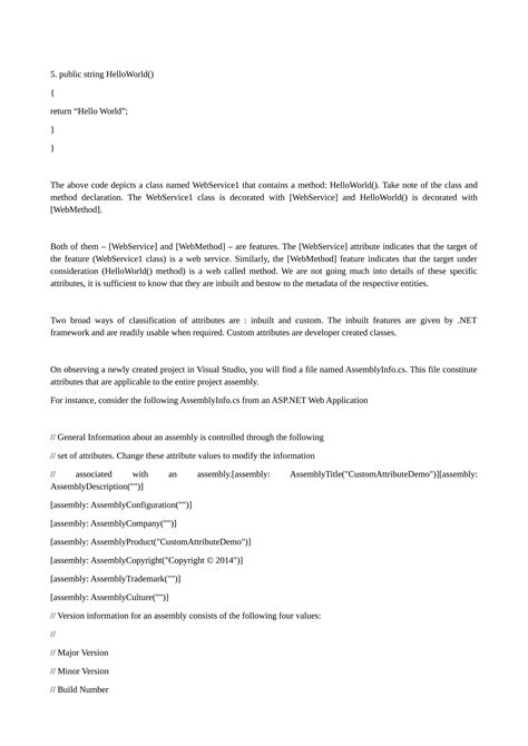 Learn About Dot Net Attributes Pdf