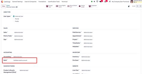 What Are The Different Types Of Access Rights In Odoo 18 Accounting