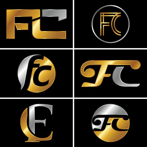 Initial Letter F C Logo Design Vector Template MasterBundles