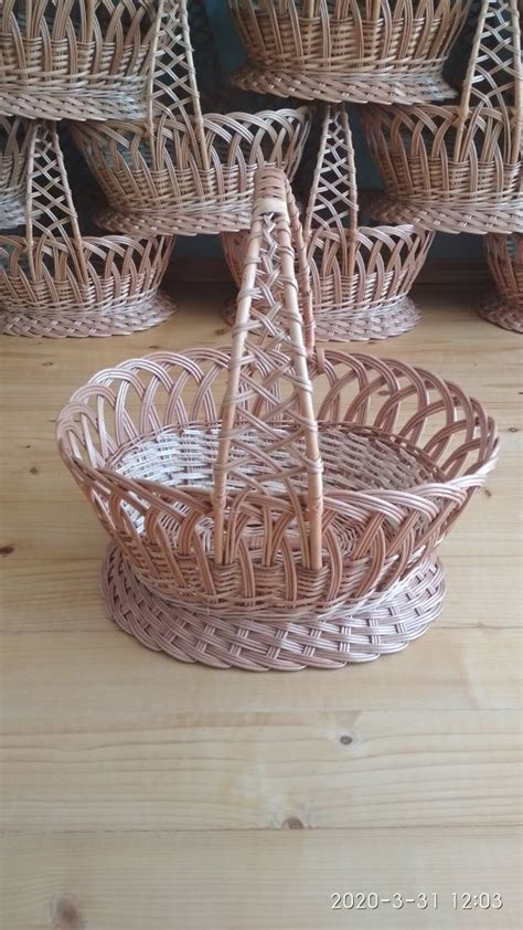 Плетені вироби Кошики дитячі Пасхальні корзини 550 грн Витвори майстрів рукоділля Іза