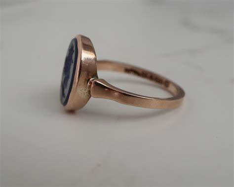 Antique Intaglio Ring 9ct Gold Aladdins Cave Jewellery