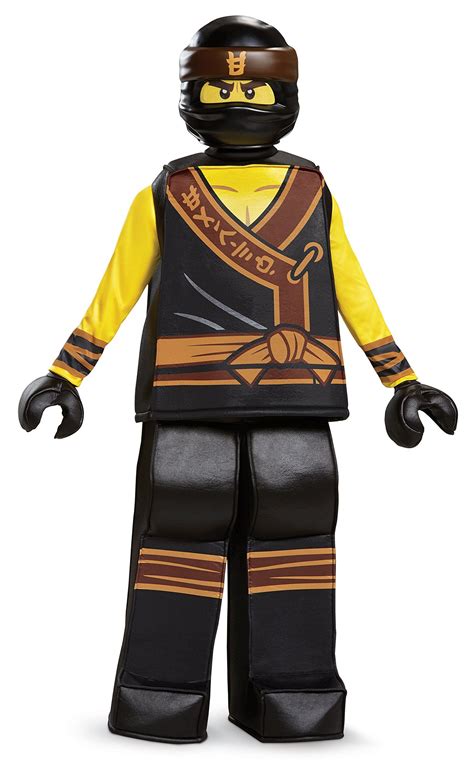 Disguise Cole Lego Ninjago Movie Prestige Costume Yellowblack Medium