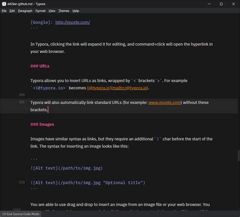 GitHub L Ony K Typora D Ker Github Theme A Darker Github Dark Theme For Typora
