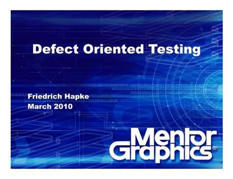 Defect Oriented Testing