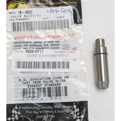 Kibblewhite Precision Machining Cast Iron 001 In Exhaust Valve Guide