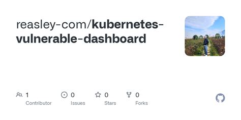 GitHub Reasley Kubernetes Vulnerable Dashboard