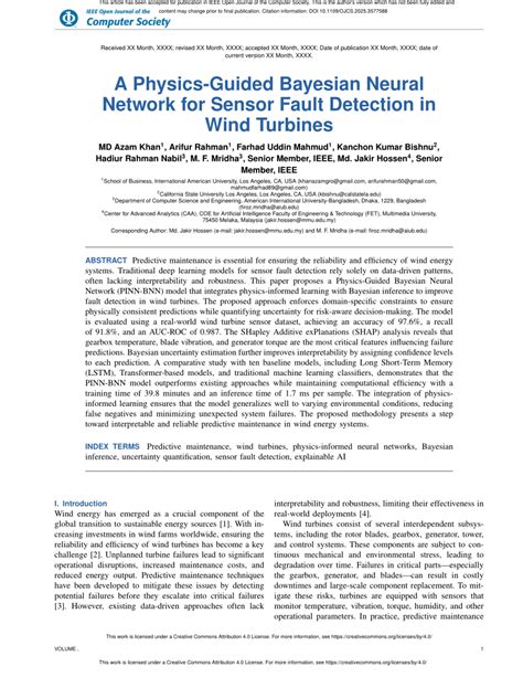 Pdf A Physics Guided Bayesian Neural Network For Sensor Fault
