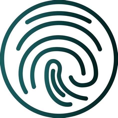 Fingerprint Vector Icon Design 14892488 Vector Art At Vecteezy