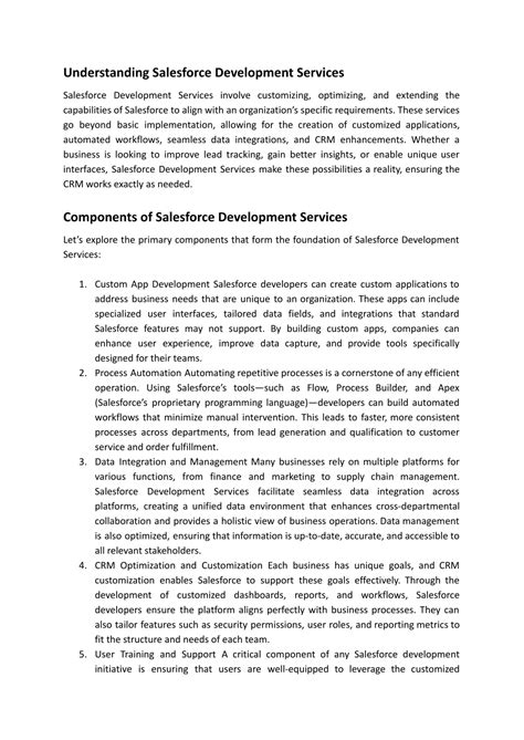 Ppt Salesforce Development Services Powerpoint Presentation Free