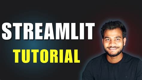 Streamlit Crash Course Python Streamlit Tutorial Full Course Build