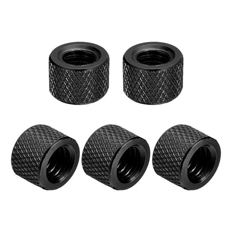 20pack Knurled Thumb Nut 1 4 20x10mm Hand Pass Hole Nut Aluminum